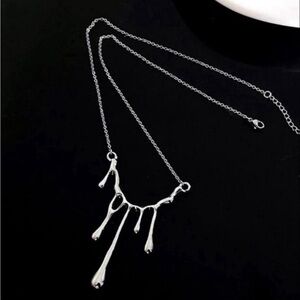 Jewelry | Melting Metal Dripping Droplet Blood Liquid Water Goth Edgy ...